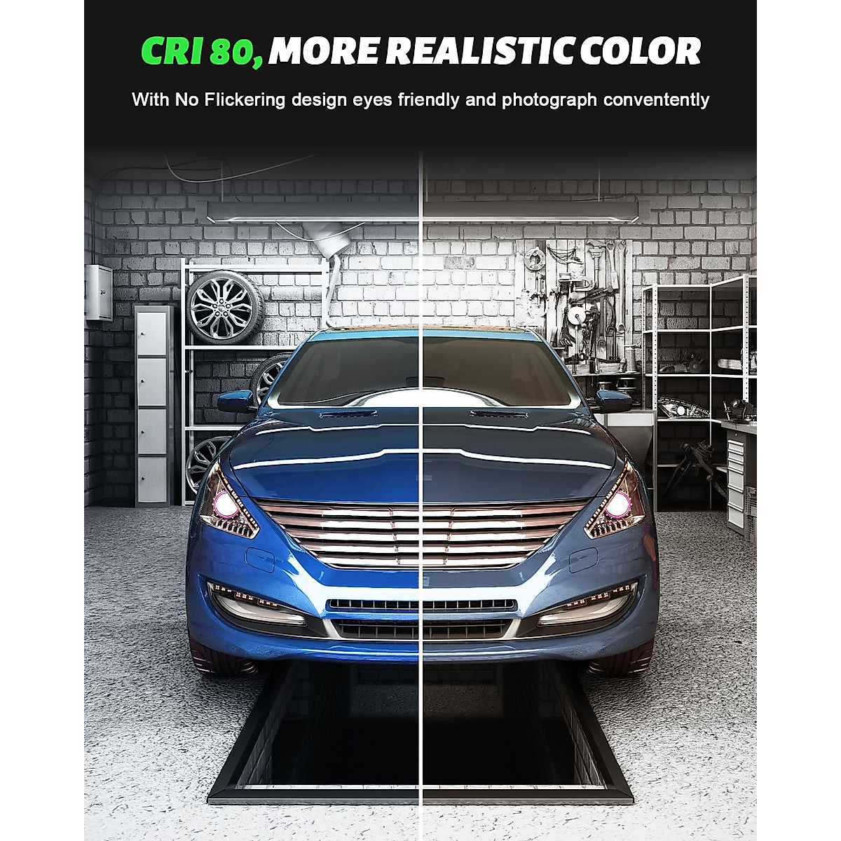 Viugreum High Bay LED Shop Lights, 500W UFO LED High Bay Light 50,000LM 120V LED High Bay Lights 5000K Daylight, Alternative to 2000W MH/HPS for Garage Workshop Barn Factory Warehouse - 10 Pack