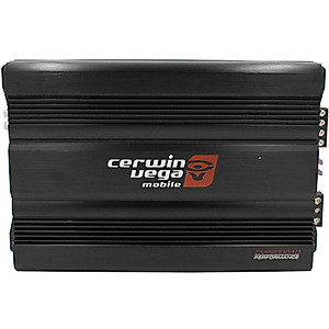 Cerwin-Vega CVP 400W RMS 1 Channel Class AB Monoblock Amplifier, High Power Car Audio Amp with 2-Ohm & 4-Ohm Stability, Enhanced Bass Boost for Car Speakers, Single Channel Systems CVP2000.1D