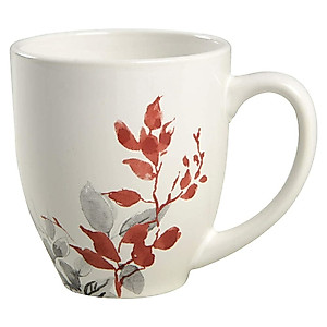 Corelle Boutique Kyoto Leaves 13 Ounce Stoneware Mug