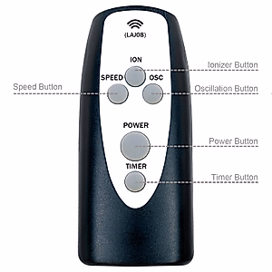 Replacement Remote Control for Lasko 2033666 2651 2654 2505 T48300 T48303 T42915 T48320 T48313 T48311 T42950 T48301 T48310 T42902 T42900 T36214