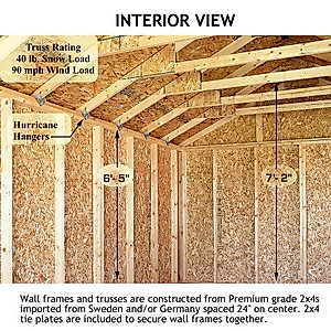 Best Barns Fairview 12' X 16' Wood Shed Kit