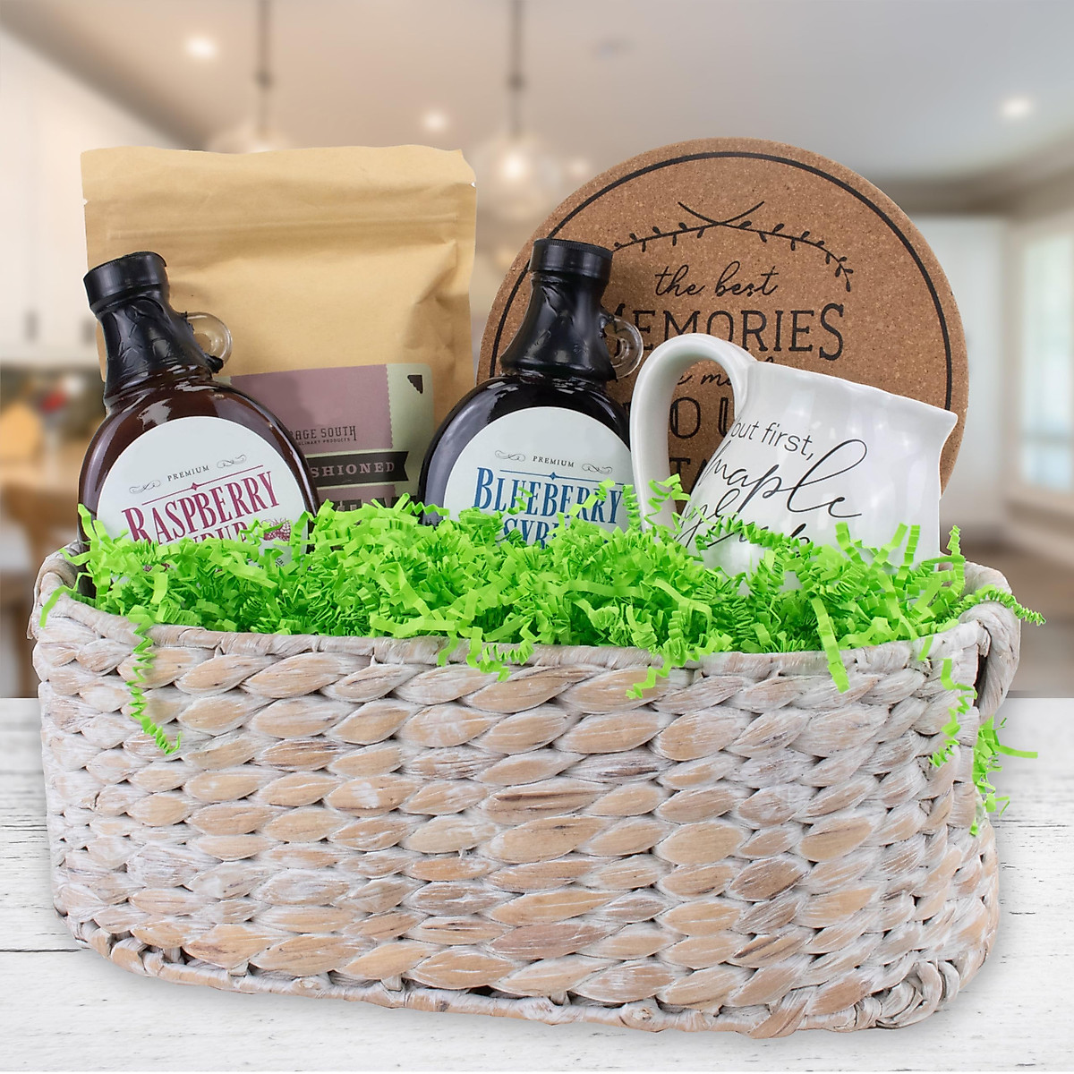 MagicWater Supply Crinkle Cut Paper Shred Filler (4 oz) for Gift Wrapping & Basket Filling - Lime Green