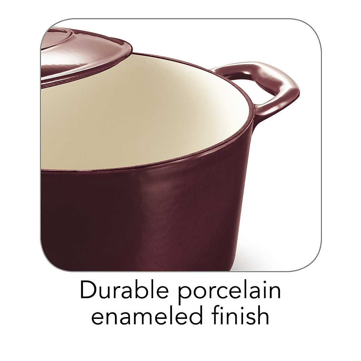 Tramontina Enameled Cast Iron Covered Dutch Oven 5.5-Quart Majolica Red, 80131/037DS