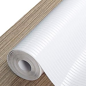 SinhRinh Drawer and Shelf Liner, 12IN x 10FT Non Slip Non Adhesive Cabinet Liner for Kitchen and Desk - White Ribbed