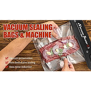 Ancsi's Shop Vacuum Sealer Bags 80"x20' (3 rolls) for Food Saver, Seal a Meal, Weston. Commercial Grade, BPA Free, Heavy Duty, Great for vac storage, Meal Prep or Sous Vide