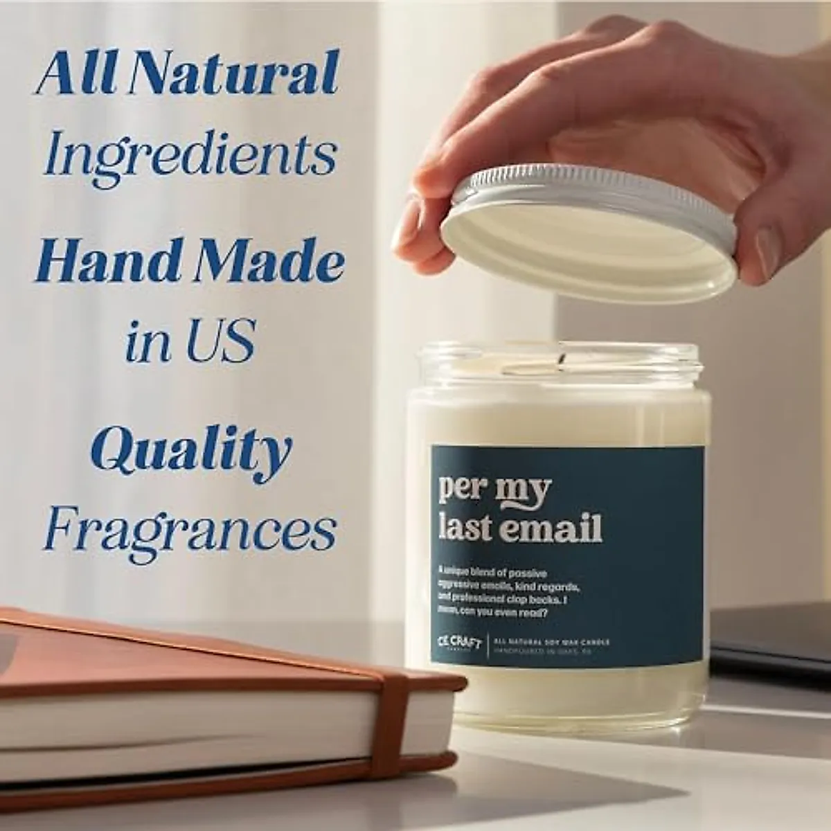 CE Craft - Smells Like A Browns Win Candle - Football Themed Candle, Gift for Dad, Gift for Son, Ohio Gift, Ohio Themed Candle, Gift for Him (Iced Vanilla Woods)