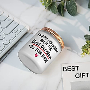 Birthday Gifts for Wife from Husband- Happy Birthday Gift Ideas for Her Him- Funny Women Birthday Gifts for Girlfriend from Boyfriend - Lavander Scented Candles