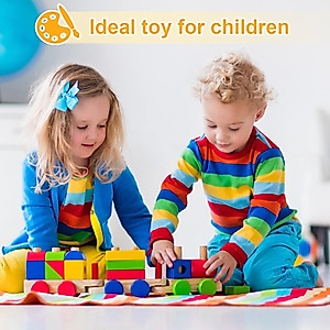 Civaner 36 Pack Wooden Wheels Toys for Crafts Wooden Craft Wheels Wooden Mini Wheels with Axle Pegs for Crafts DIY Toy Cars Painting Colors Wood Working Pegboards(1.25 Inches Diameter)