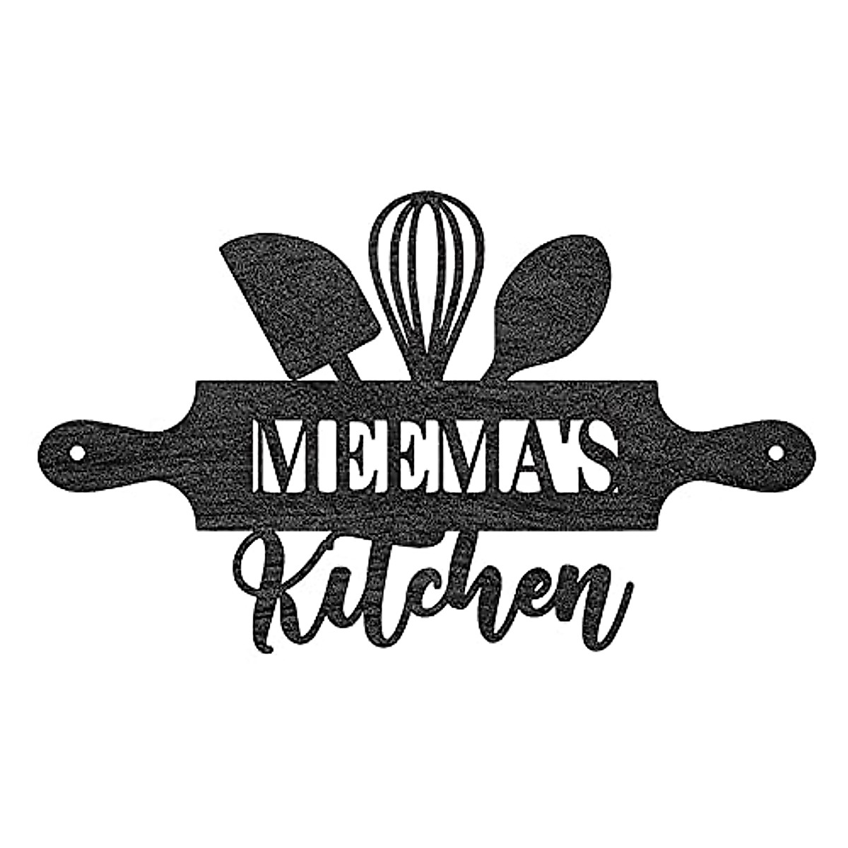 Pandy's Toy Box, Personalized Kitchen Wood Sign Moms Name Wall Art