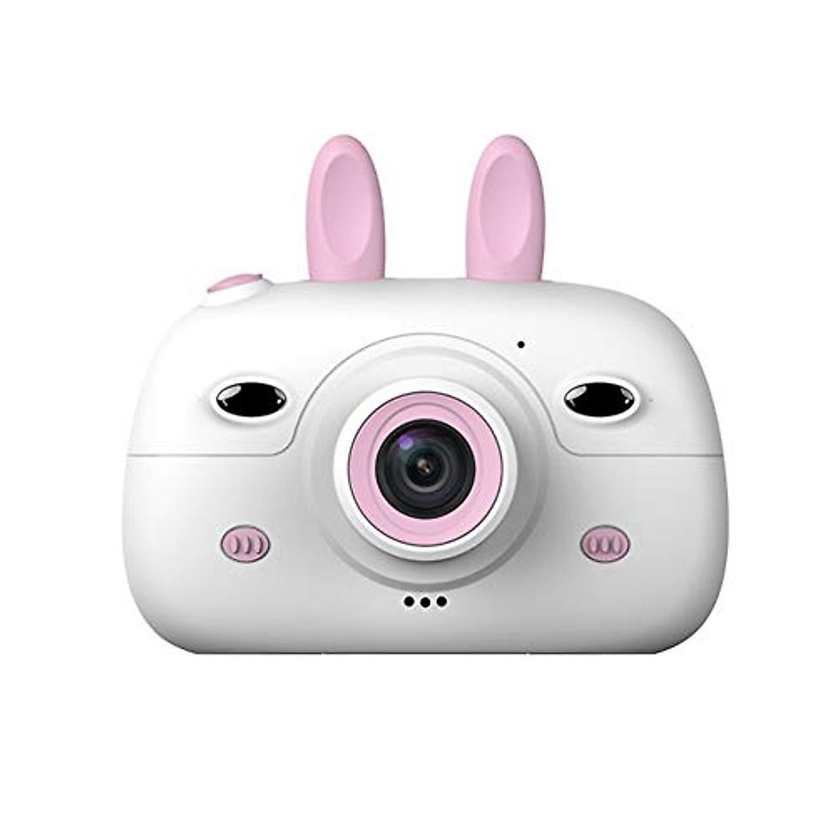 MCJL Child Camera Child Digital Camera Photograph Print Camera Cartoon Rabbit Video Recorder 1080P High List Anti Dual Lens 2.4 Inch IPS Screen,Pink,No Memory Card