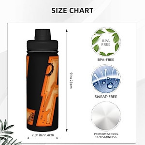 Eevikion Laura Musics Pergolizz Stainless Steel Insulated Tumbler Sports Water Bottle Hot and Cold Travel Cup 18oz