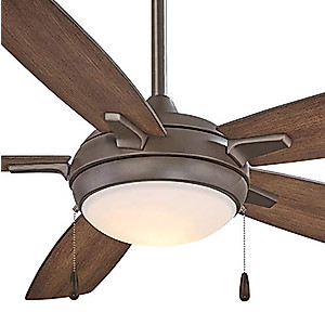 Minka-Aire F534L-ORB Lun-Aire With Light 54 Inch Ceiling Fan with Integrated 17W LED Light in Oil Rubbed Bronze Finish