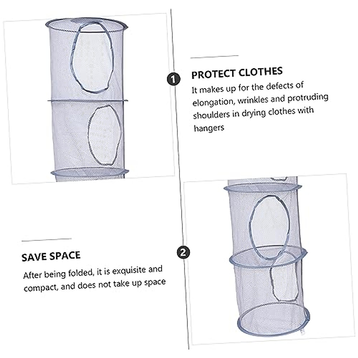 Zerodeko 1pc 4 Foldable Hanging Basket 4 Layers Hanging foldable clothes drying rack collapsible drying rack collapsible laundry drying rack hanging clothes drying rack Laundry Dryer travel