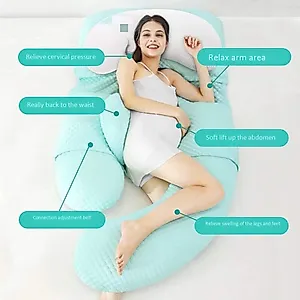 Whole Body Sleep Support Pillow - Neck and Back Pain, The Best Orthopedic Pillow to Restore Support - Green