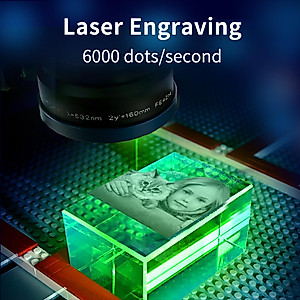 PawCrystal 3D Crystal Photo Heart with LED Light Base Options, Personalized Gifts with Your Own Photo, Pet Memorial Gifts, Laser Engraving 3D Pictures and Customized Text