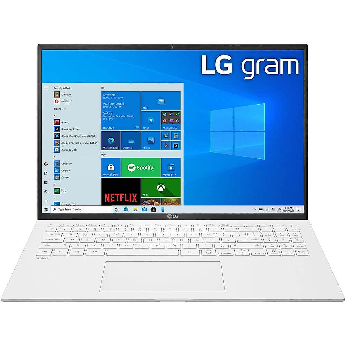 LG Gram 16Z90P - 16" WQXGA (2560x1600) Ultra-Lightweight Laptop, Intel evo with 11th gen CORE i5 1135G7 CPU , 8GB RAM, 256GB SSD, Alexa Built-in, 22 Hours Battery, Thunderbolt 4, White – 2021