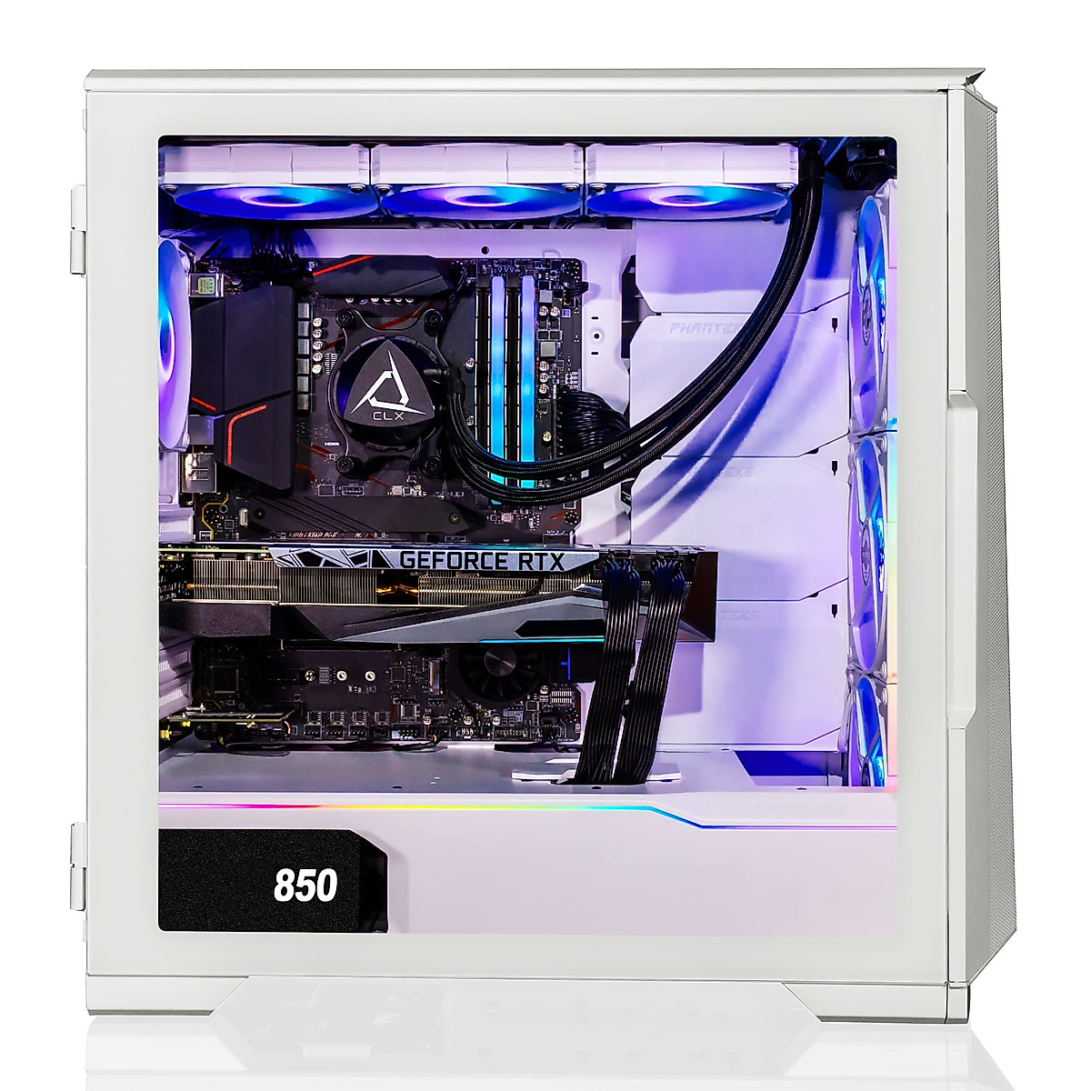 CLX Set Gaming Desktop - Liquid Cooled AMD Ryzen 9 7950X 4.5GHz 16-Core Processor, 32GB DDR5 4800MHz Memory, GeForce RTX 4080 16GB GDDR6X Graphics, 1TB NVMe M.2 SSD, 4TB HDD, WiFi, Windows 11 Home