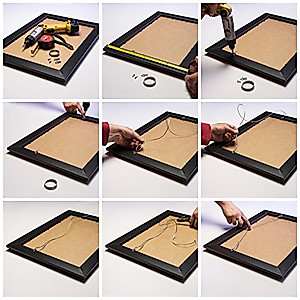 Craig Frames 21307201 16 x 20 Inch Aged Copper and Black Picture Frame Matted to Display a 11 x 14 Inch Photo