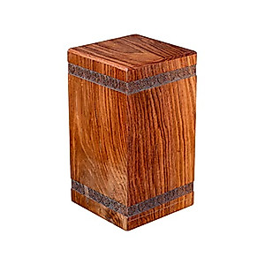 Wooden Urns for Ashes Adult Male or Female - Funeral and Memorial Cremation Urns for Human Ashes up to 250 lbs