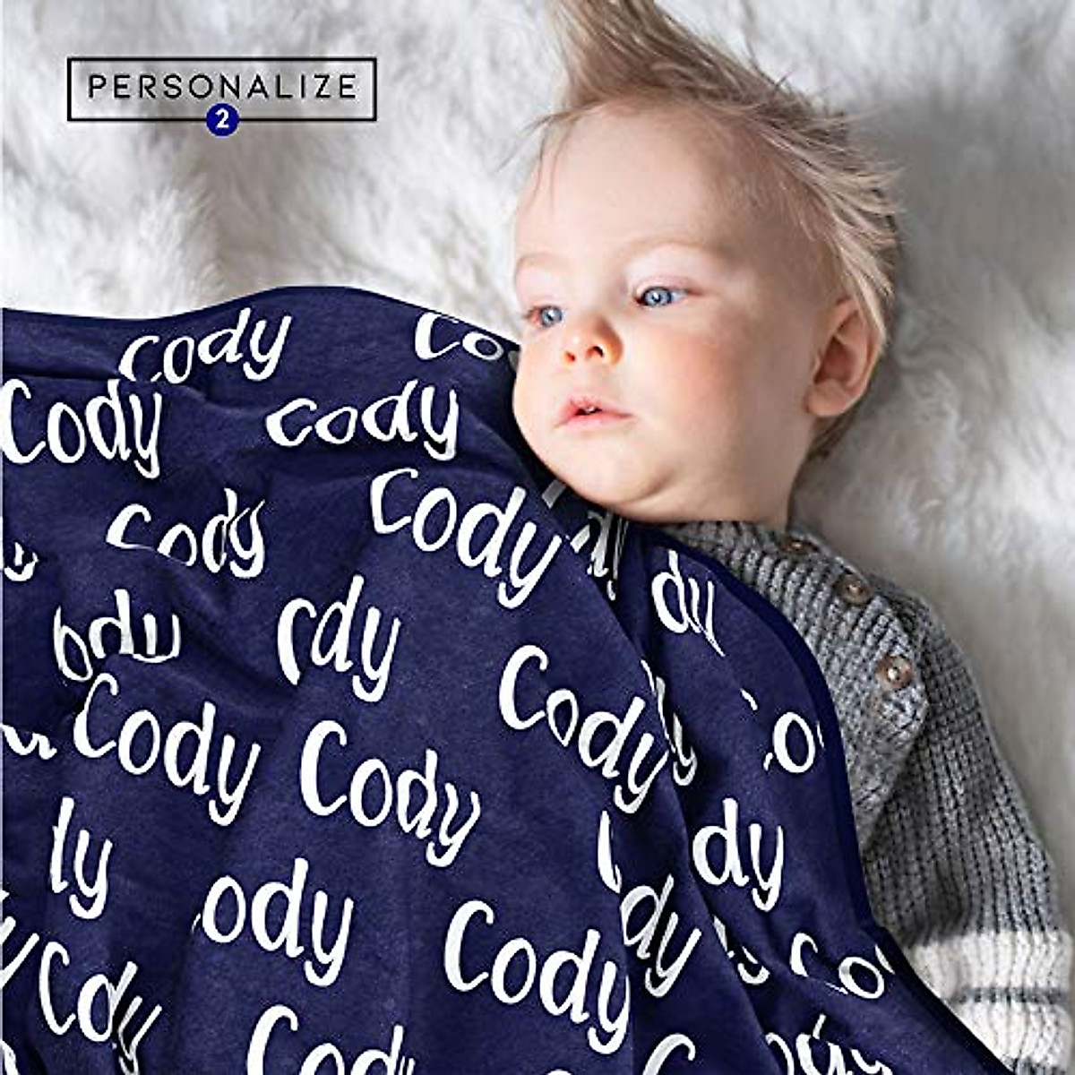Personalized Baby Blanket with Name – Extra Soft, Premium Quality Baby Blanket for Girls and Boys with Customized Name Dyed Into Fabric – Fade-Proof, Machine-Washable (Skylar Pink)