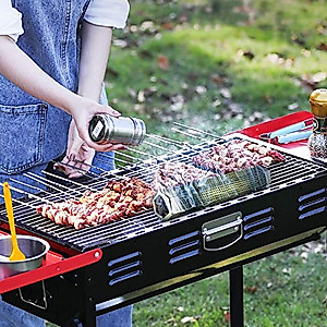 Smoke Tube for Pellets, YiiMO 12'' Pellet Smoker Up to 6Hrs of Cold Hot Smoking, Brush n Meat Sticks, Portable Hexagon Fits All Electric Gas Charcoal Grill Wood Billowing Smokers