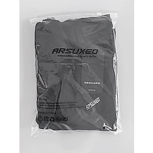 ARSUXEO Men's Loose Fit Cycling Shorts Mountain Bike Shorts Water Ressistant 1903 Black Size Large