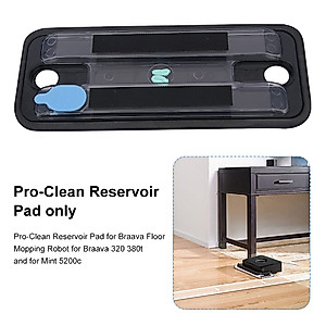 CALIDAKA Clean Reservoir Cleaning Pad,reservoir Pad Replacement Universal Plastic,for iRobot Braava 380t 390t 320 Mint 5200C