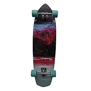 Quest Skateboards 36" Cosmic Cruiser, Blue.Black,Red,White,Green