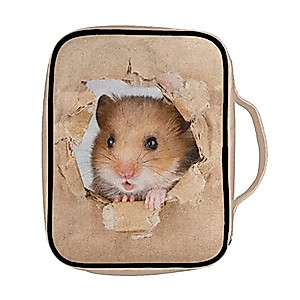 AFPANQZ Cute 3D Hamster Bible Cover Church Bag for Womens Bible Study Scripture Bag Portable Casual Bible Book Case Protective Bible Case Bible Carrying Organizers Bag