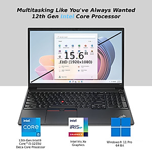 Lenovo Latest ThinkPad E15 Gen 4 15.6" FHD (Intel Ten-Core i5-1235U (Beats i7-1165G7), 16GB RAM, 500GB SSD) IPS Business Laptop, Backlit Keyboard, Fingerprint, Windows 10 Pro (Win 11 Ready)