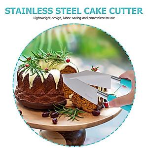 UPKOCH Butter Slicer Cake Slicer Cake Server Cutters Pie Slicer: 4Pcs Stainless Steel Cake Knife Cake Lifter Tools Metal Food Tongs for Cakes Pie Desserts Pizza Cake Server Adjustable Cake Cutter