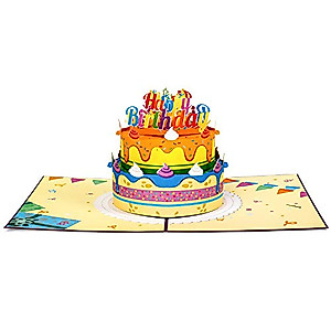 Paper Love Happy Birthday Cake Pop-up Card (Birthday Cake)