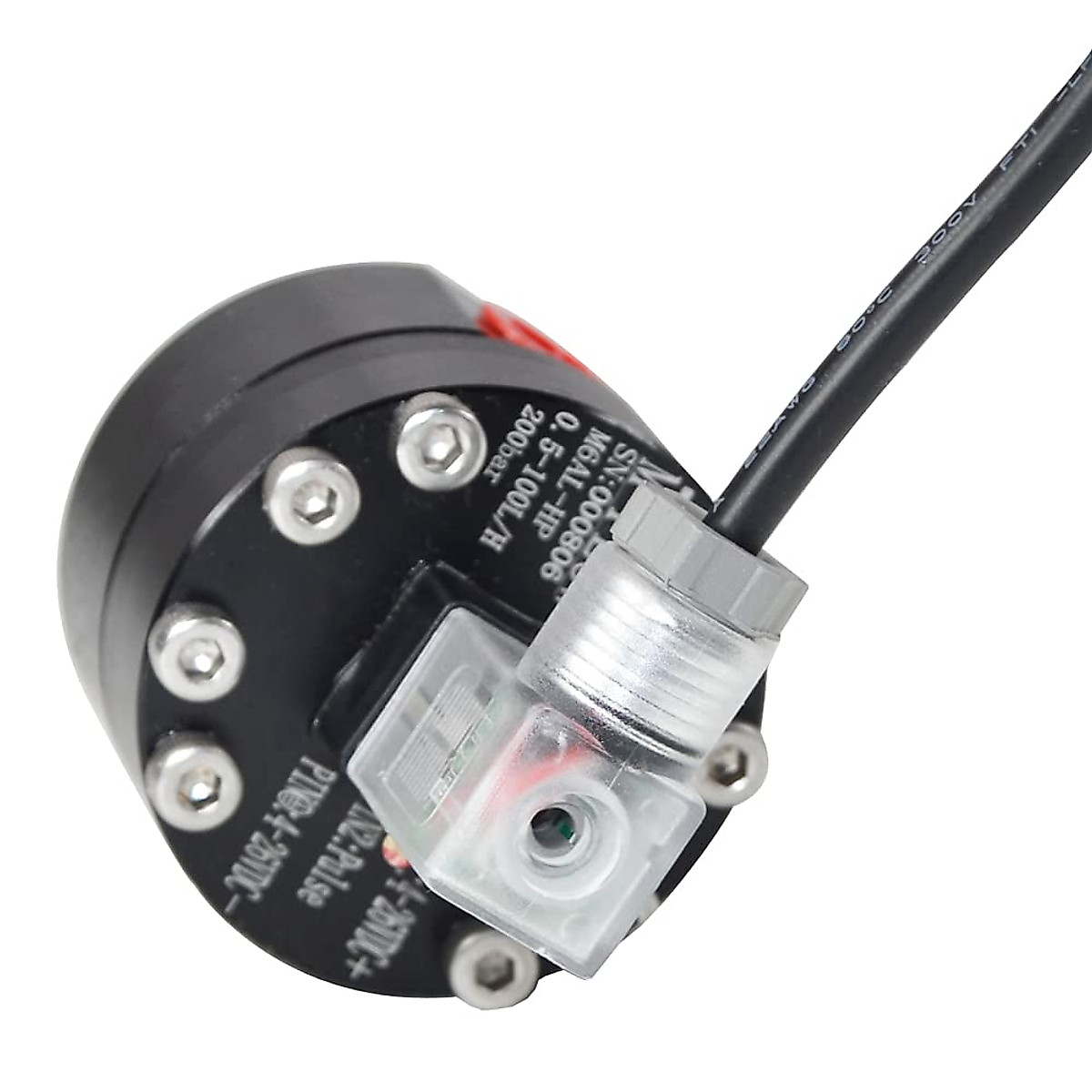 CIXIFM Micro Gear Flow Meter Petrol Liquid Flow Meter Kerosene Low Flowmeters Hydraulic Oil Diesel Fuel Flow Sensor Industrial Flow Meters Oval Gear Micro Flow Meter 0.5 ml/P 0.5~100 L/H 32Bar (M6AL)