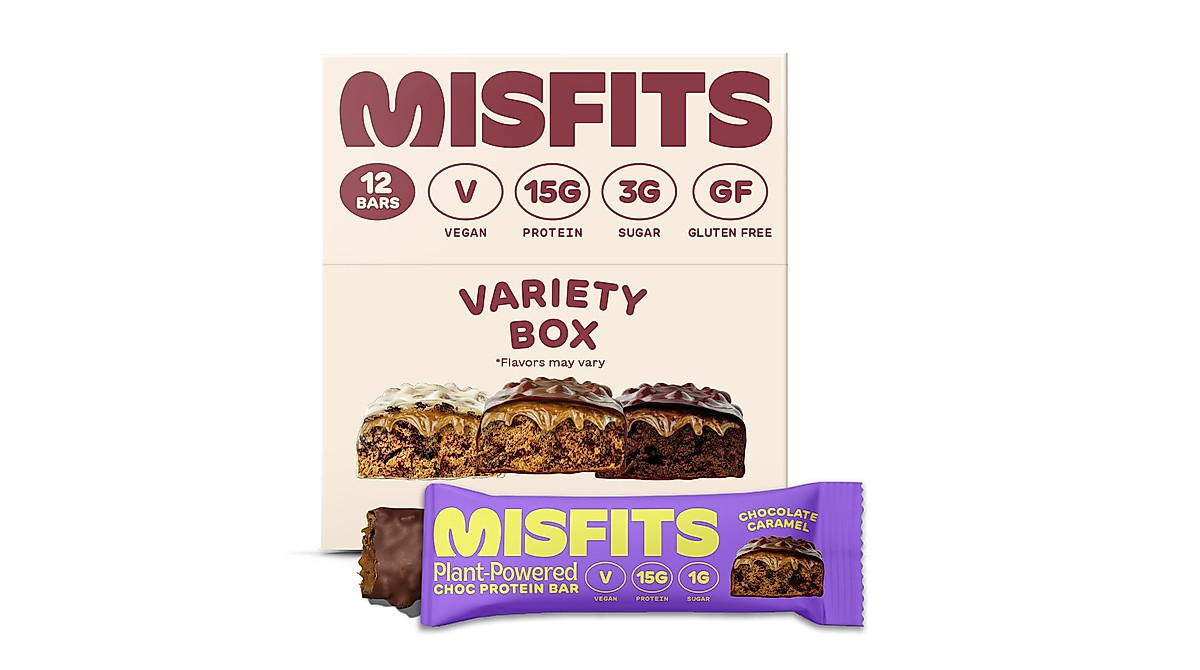 Misfits Vegan Protein Bar 15g – Healthy Snacking Delights