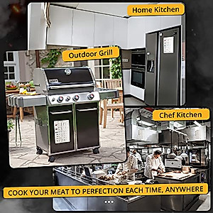 Easy Function 9x12 Meat Smoking Guide & Magnet - Premium Smoker Accessories for BBQ Lovers - Includes Smoking Temperature, Internal Temp, Cooking Time, Wood Type - 35 Most Popular Cuts Chart…