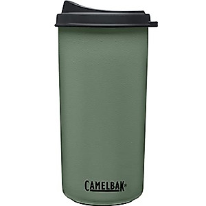 CamelBak MultiBev Water Bottle & Travel Cup – Vacuum Insulated Stainless Steel – Moss/Mint – 22 oz bottle & 16 oz cup