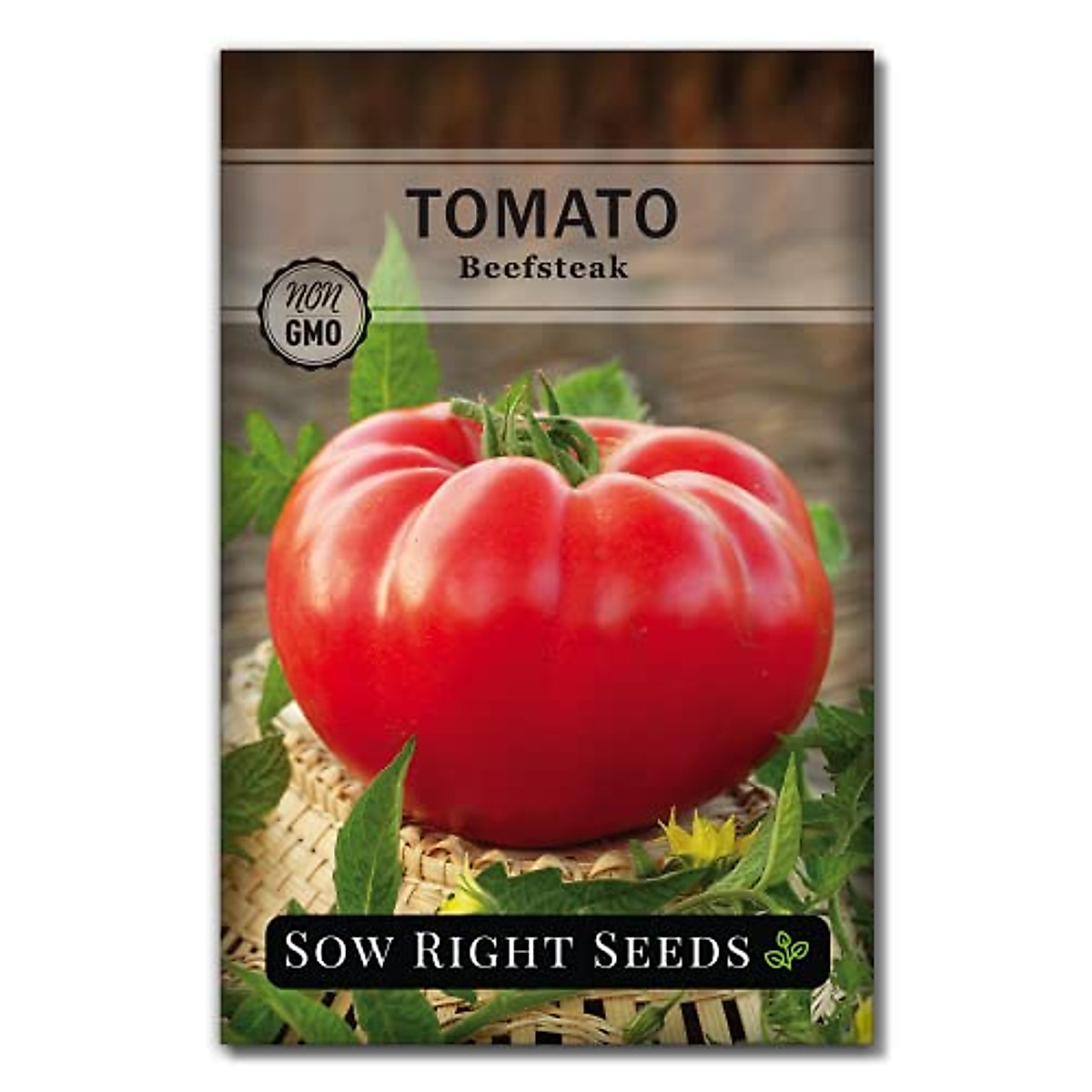 Sow Right Seeds - Beefsteak Style Tomato Seed Collection for Planting - Beefsteak, Kellogg's Breakfast, Cherokee Purple, & Ponderosa Pink - Non-GMO Heirloom Varieties to Plant a Home Vegetable Garden