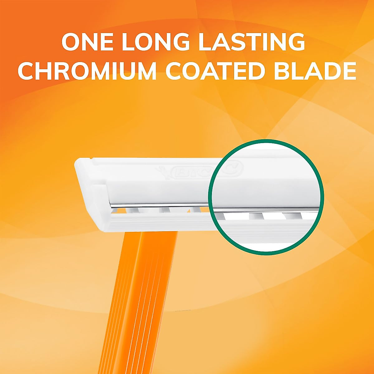 BIC Sensitive Disposable Razors for Men, Long-Lasting 1 Blade Razors for Sensitive Skin, 12 Count