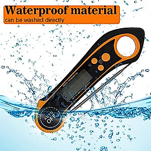 Digital Meat Thermometer for Grilling, Instant Read Food Thermometer Waterproof with Backlight for Cooking, Deep Fry, BBQ, Grill, Smoker and Roast