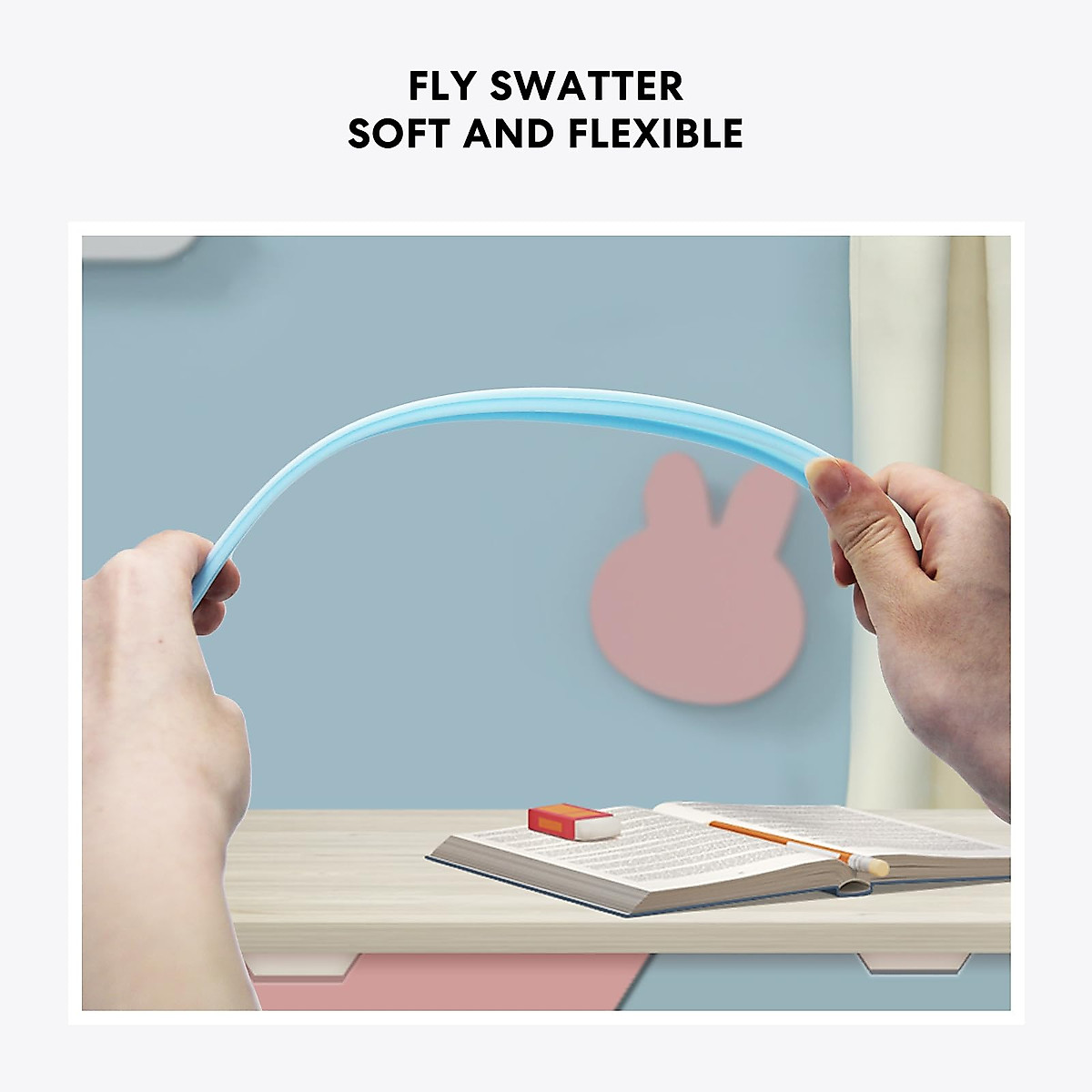 100 Pcs Fly Swatter Plastic Fly Swatters Heavy Duty Colorful Strong Flexible Manual Fly Swat Set Long Handle for Effective Flies and Mosquitoes Swatting Durable and Flexible Fly Swatters Set