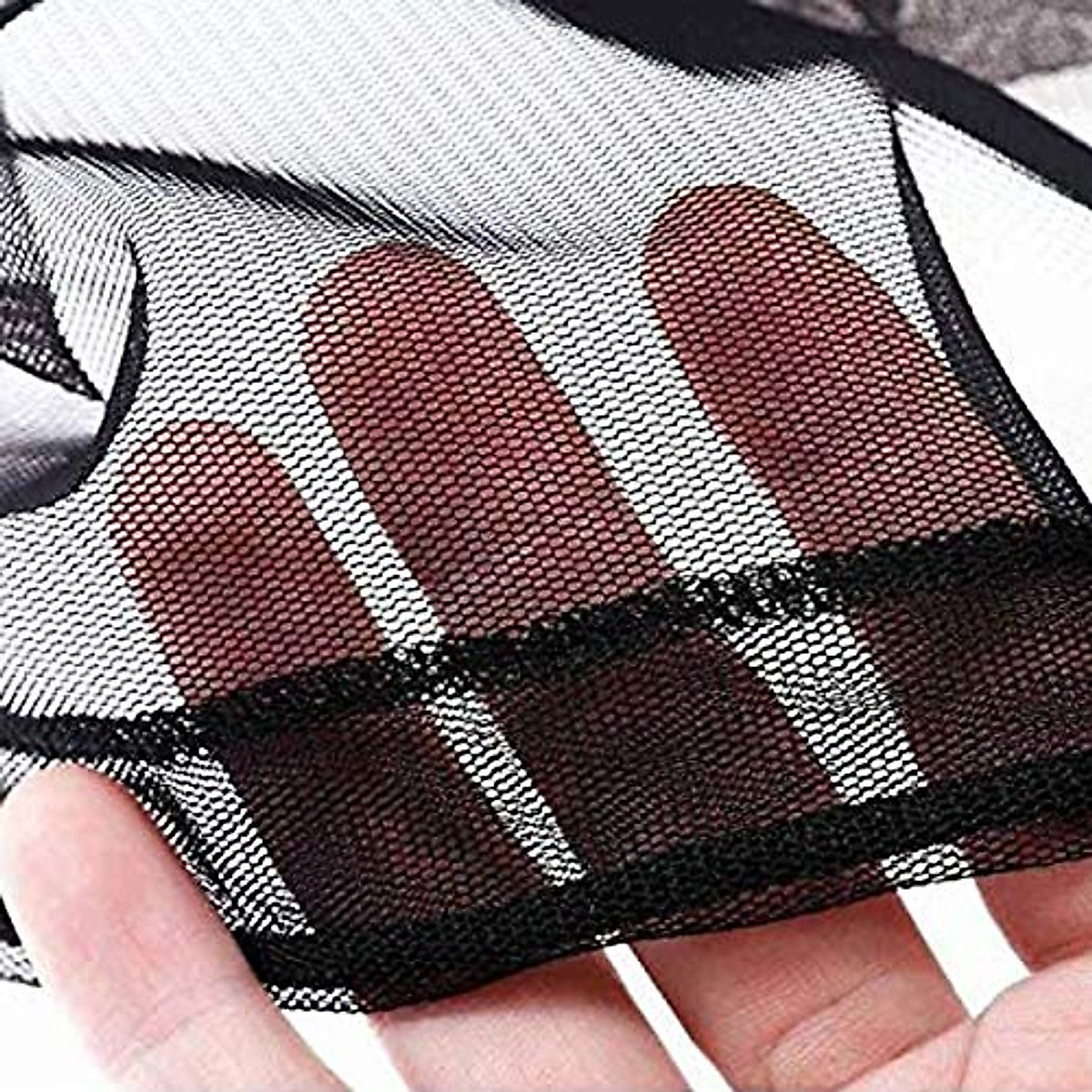 N//A Bird Seed Catcher Large Nylon Net Feather Seeds Collection Net Cover Birdcage Skirt Cage Debris Controls The Mess