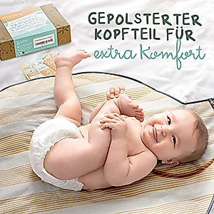 munimu® Portable Baby Diaper Changing Pad – Stylish Travel Changing Mat Bag with 5 Pockets & Adjustable Strap Converts into an XXL Waterproof Changing Pad – Portable Changing Pads, Anthracite