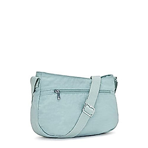 Kipling Women's Syro Crossbody, Organize Accessories, Surprisingly Spacious, Adjustable Strap, Nylon Bag, Serene Green