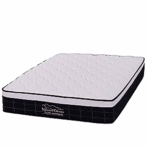 Novezza Home 10 Inch Hybrid Pillow-Top Mattress/Bed-in-a-Box/CertiPUR-US Certified Foam, Twin (NOVHM-P) White