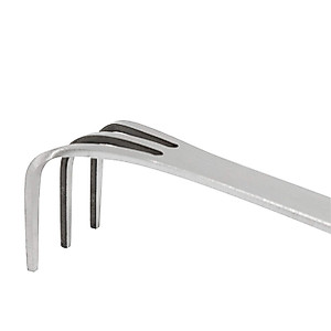 SQXBK Bonsai Rake Stainless Steel Root Rake with Spatula Mini Gardening Rack Cultivator 3-Prong Loosen Soil Bonsai Tree Tools