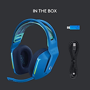 Logitech G733 Lightspeed Wireless Gaming Headset for PC, Mac, PS4/PS5(Not for Xbox) - Blue (Renewed)