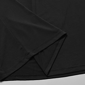 Perfashion Girls Black Maxi Dress with Pockets for Kids Pleated Casual Crew Neck Cotton Long Dresses