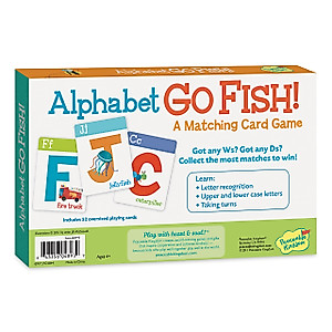 Peaceable Kingdom Alphabet Bingo and Alphabet Go Fish Educational Games for Kids