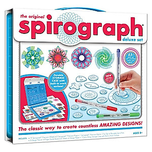 GRANDI GIOCHI The Original Spirograph - Deluxe Set - Arts and Crafts - Kids Aged 8 Years and Up - Gift for Boy or Girl