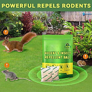 Mouse and Squirrel 10 Pack, Repellent Pouches, Rats Repellent, Mice Repellent with Peppermint Oil, Pest Control Pouches for Repel Rats, Squirrels, Moths & Other Rodents